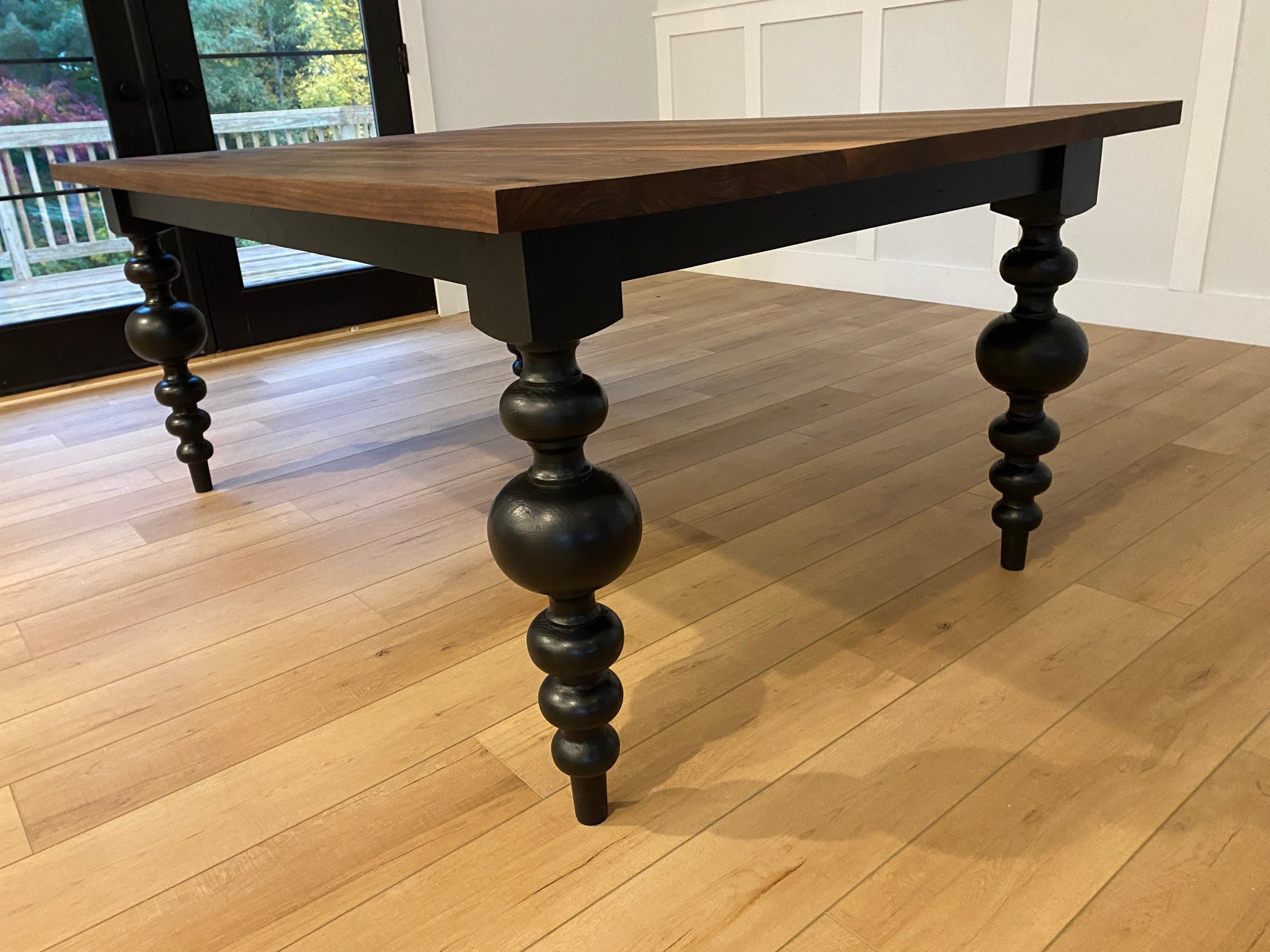 Massive Turned Leg Table {Soft Wood} – South Plank House