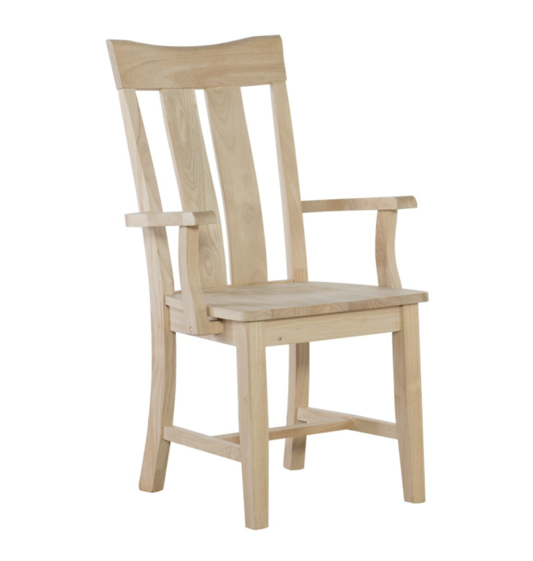 Double Slat Back Arm Chair – South Plank House